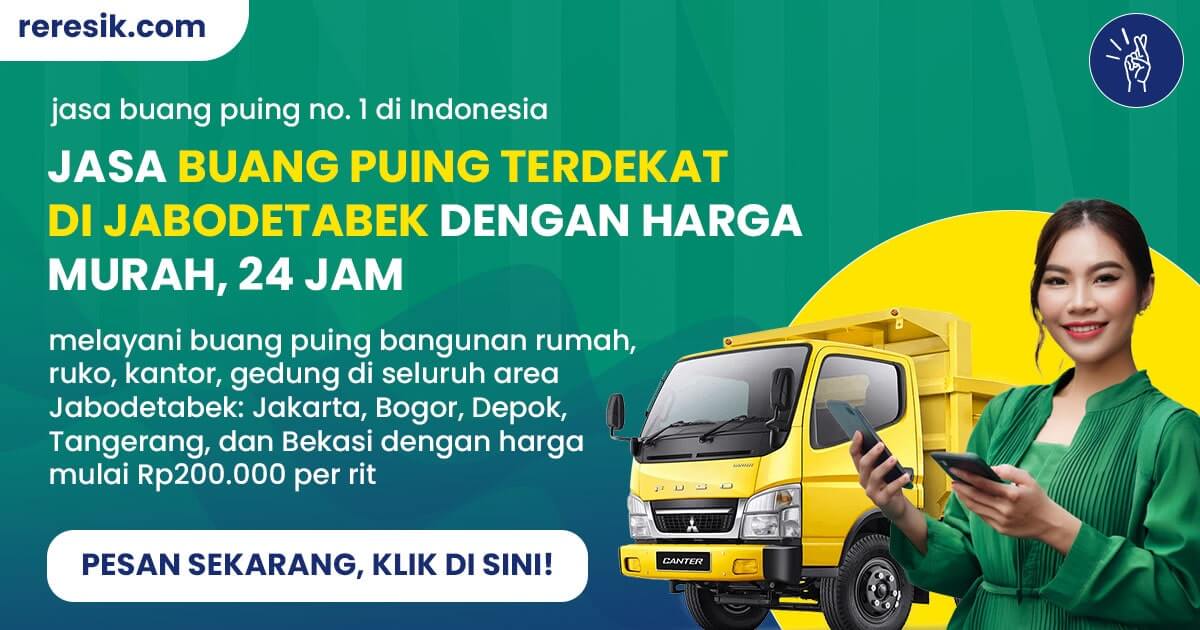Jasa Buang Puing Terdekat di Jabodetabek, Harga Murah 24 Jam
