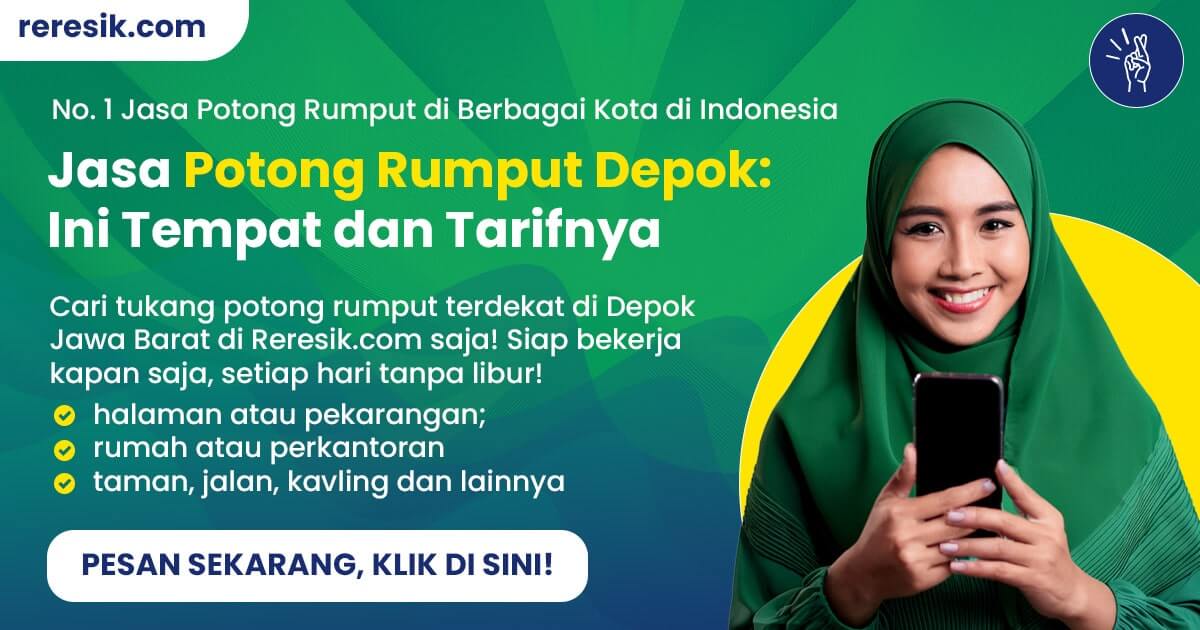 Jasa Potong Rumput Depok: Ini Tempat dan Tarifnya